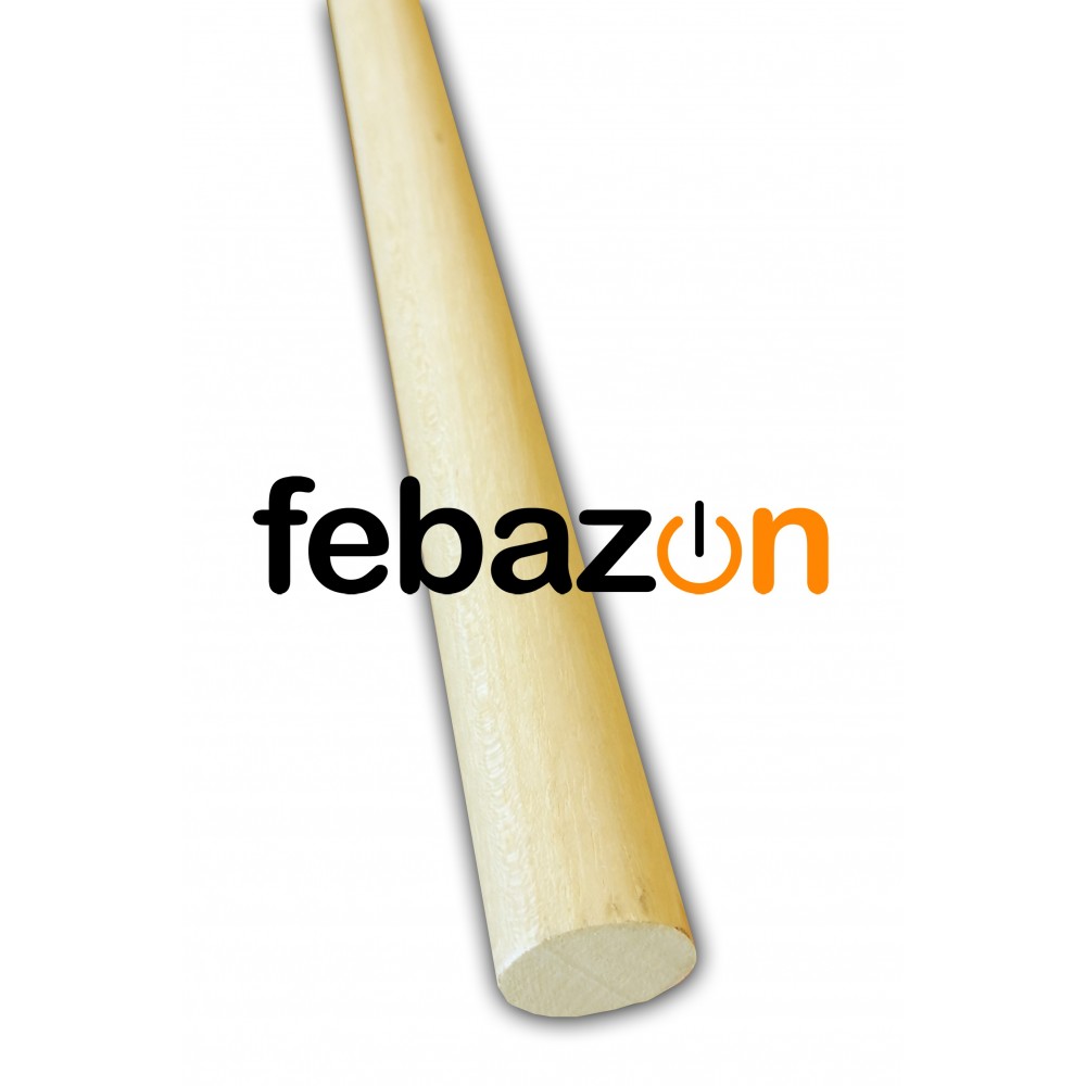 Listello tondo in legno Ayous diametro 20x3000 mm non verniciato